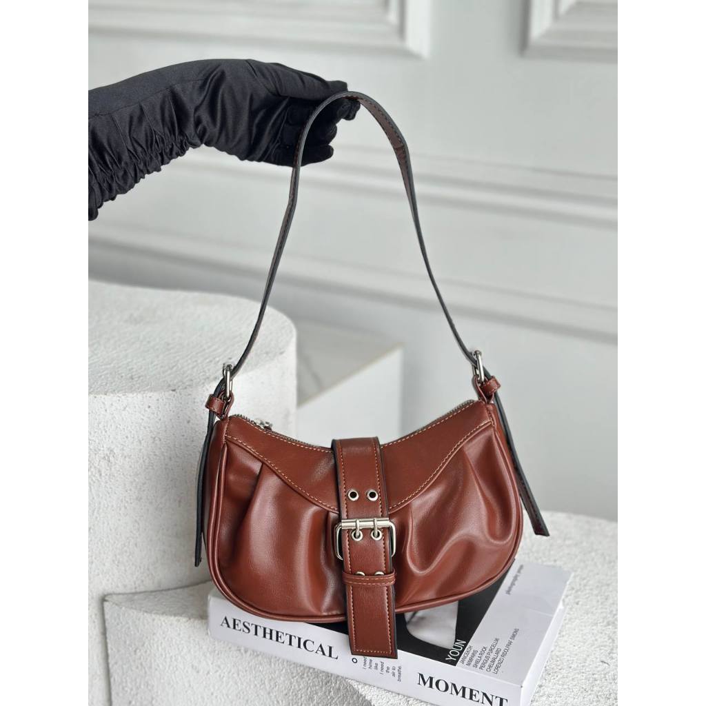 Jual LAFANA Sabira Tas Kulit Coklat Tas Aesthetic Tas Wanita Tas ...