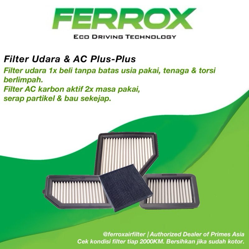 Jual FERROX Filter Udara & AC Honda HRV BRV WRV 1.5 1.8 | Shopee Indonesia