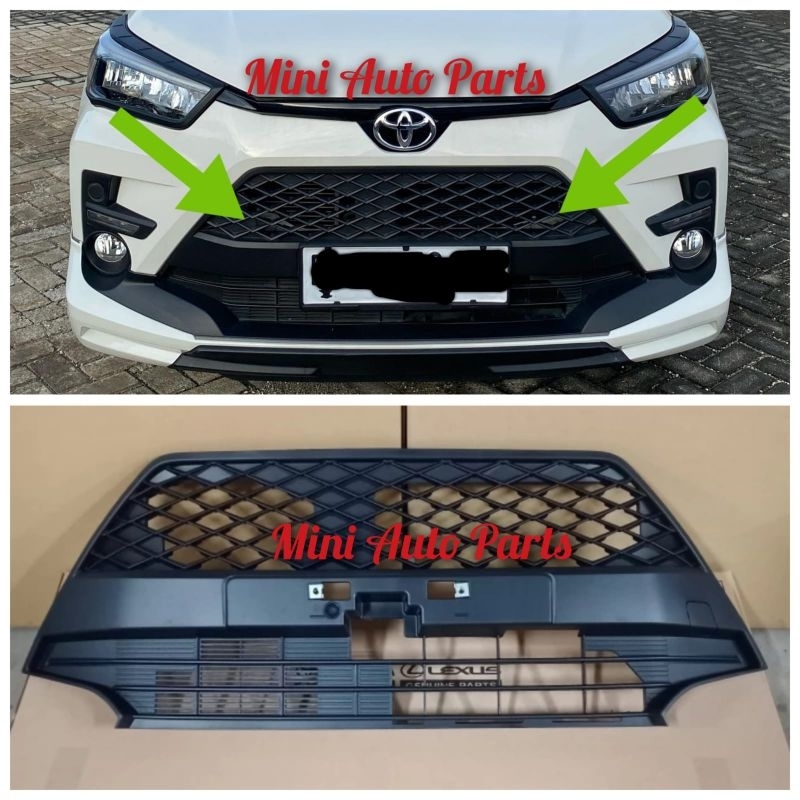 Jual Ram LAM Grille GRILL Radiator BEMPER Bumper DEPAN Raize ORIGINAL ...