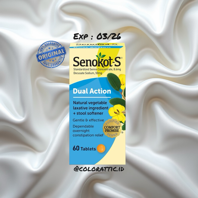 Jual SENOKOT - S DUAL ACTION VEGETABLE LAXATIVE INGREDIENT | Shopee ...