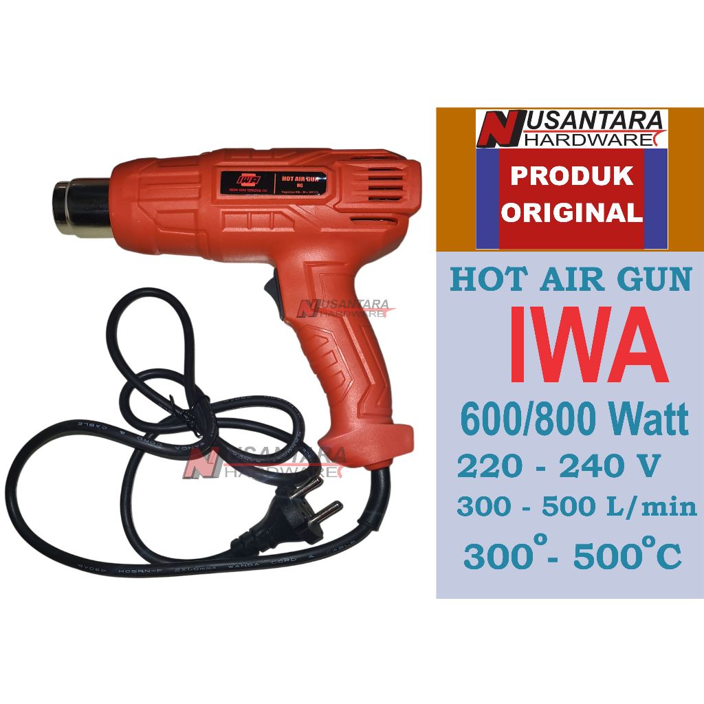 Jual hot air gun iwa,hot gun,pemanas kaca film,pemanas stiker,pemanas ...
