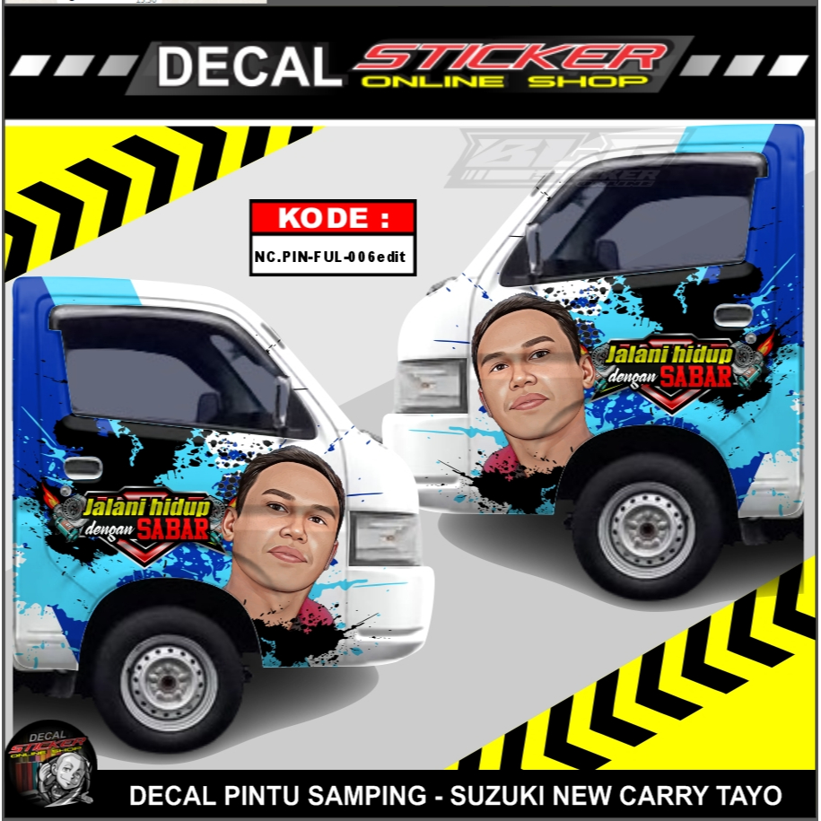 Jual STIKER PINTU KANAN KIRI PICKUP NEW CARRY DECAL STICKER MOBIL ...