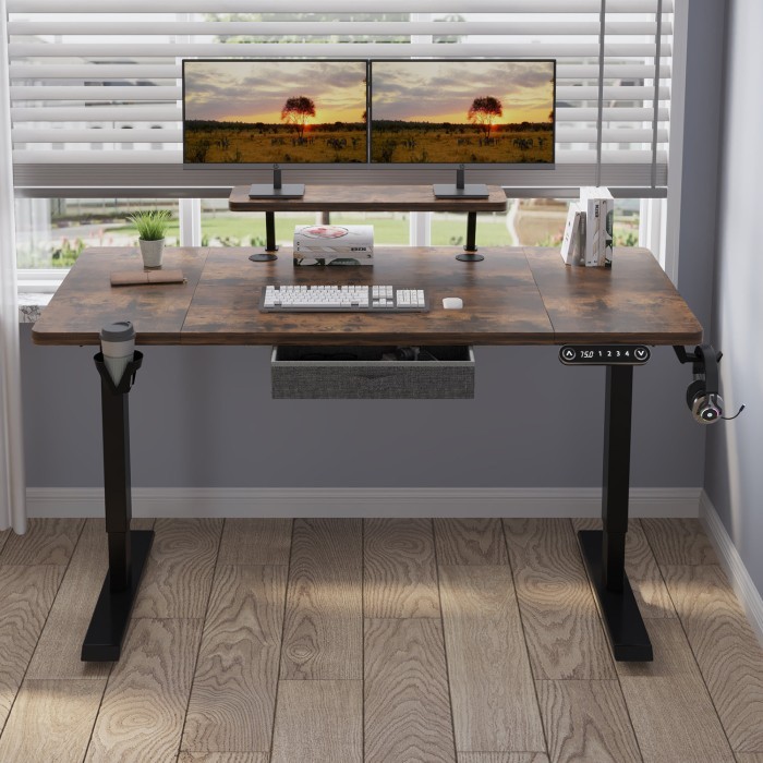 Jual Mxtark 55 inches Electric Desk 1.4M Electric Standing Desk Single ...