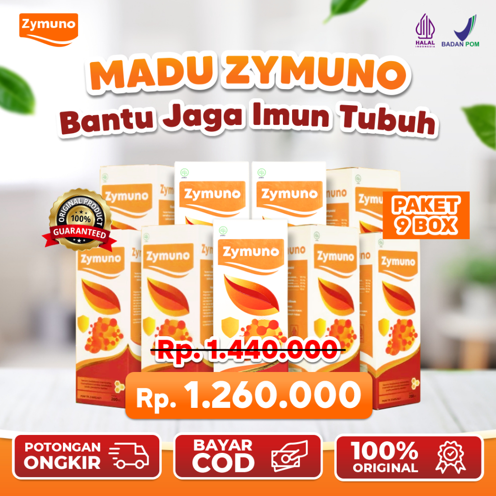Jual Zymuno Madu Herbal 100% Ori Paket 9 Box Bantu Meningkatkan Imun ...