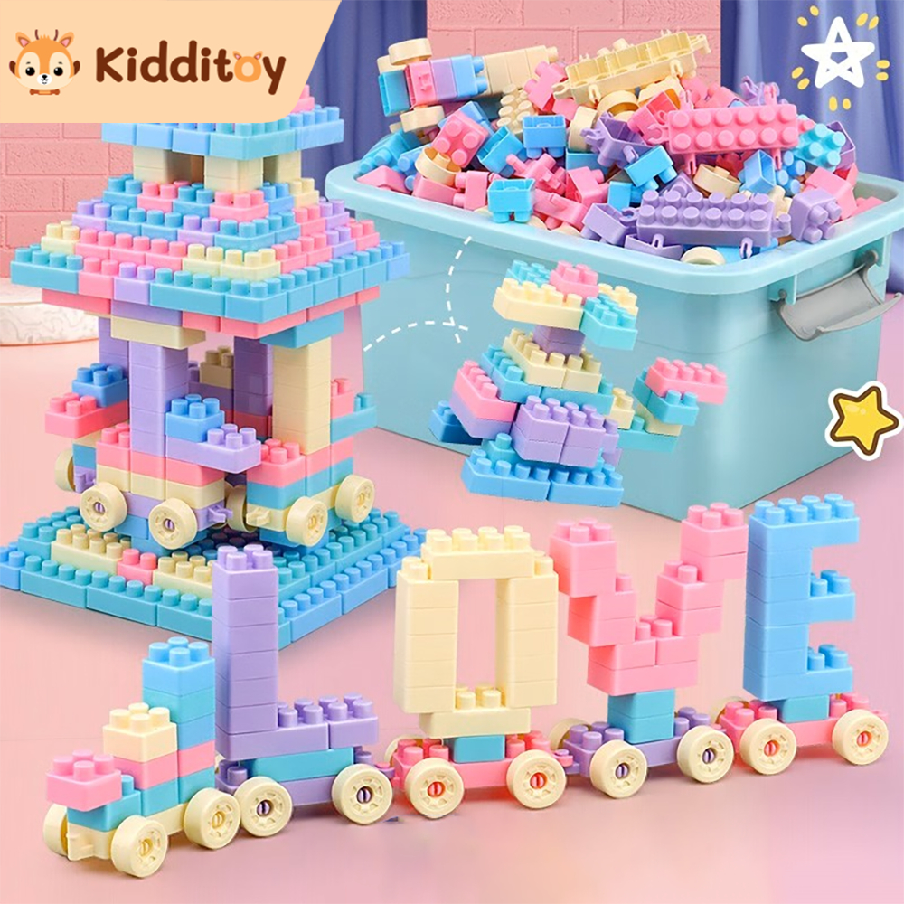 Jual kidditoy 520PCS Mainan Balok Susun Anak Mainan Bricks Balok Mainan ...