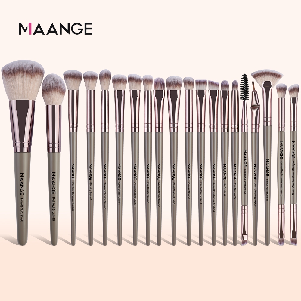 Jual MAANGE 20Pcs Set Brush Make Up/Kuas Makeup Lembut Bedak Foundation ...