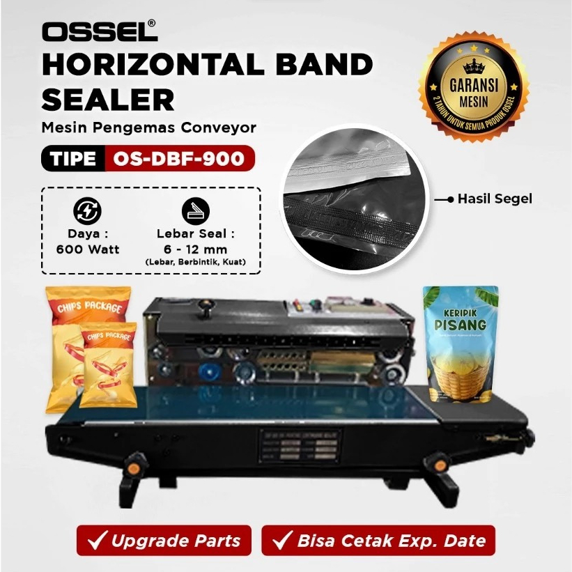 Jual OSSEL Continous Band Sealer Horizontal Segel Expired Date Mesin ...
