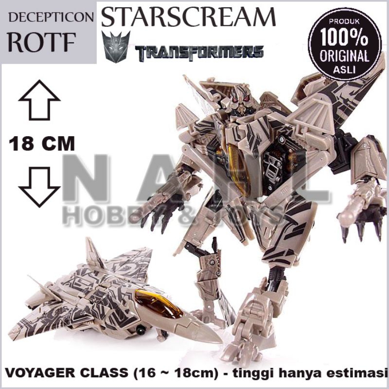 Jual Robot Transformers ROTF DECEPTICON STARSCREAM - Voyager Class ...