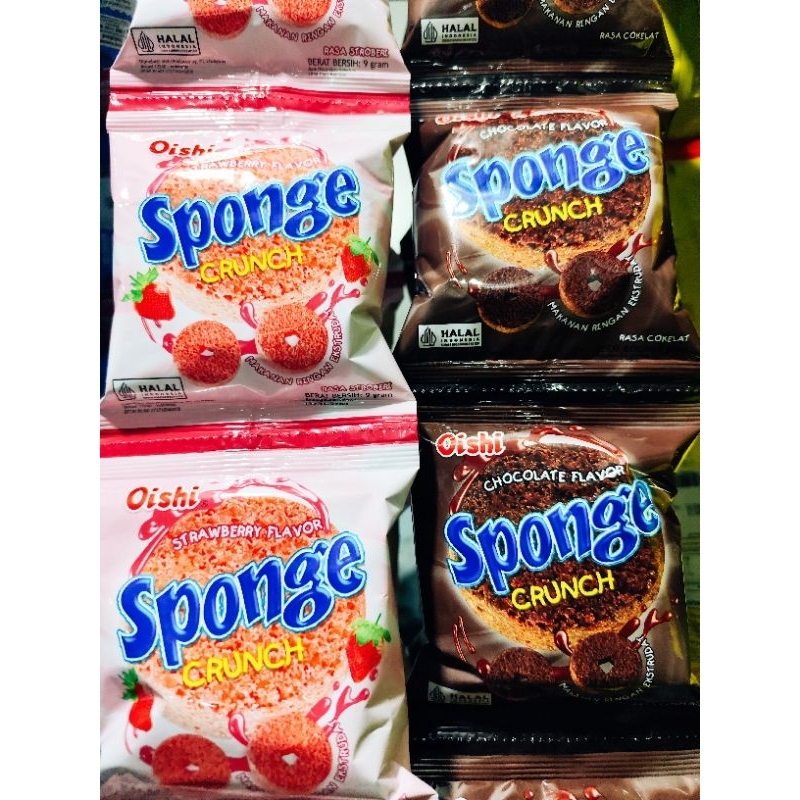 Jual Oishi Sponge Crunch (1 Renteng isi 10 pcs) | Shopee Indonesia