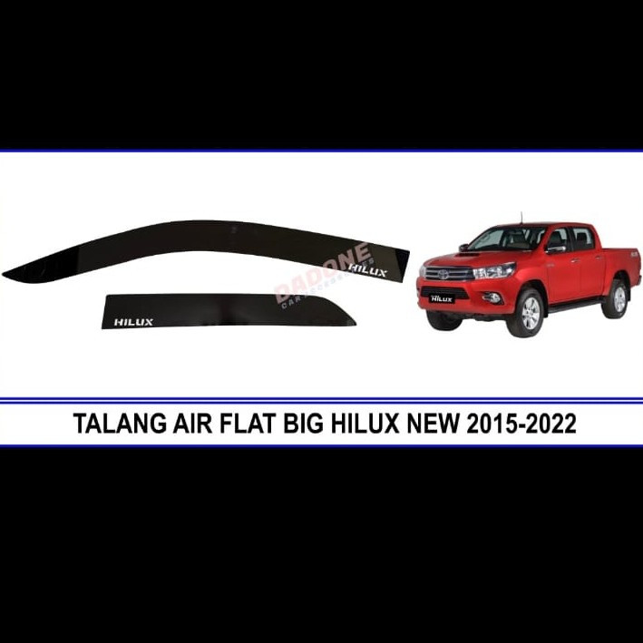 Jual Talang Air / Door Visor Set Belakang New Hilux D-Cab / Dcab / D Cab / Dobel / Double Cabin ...
