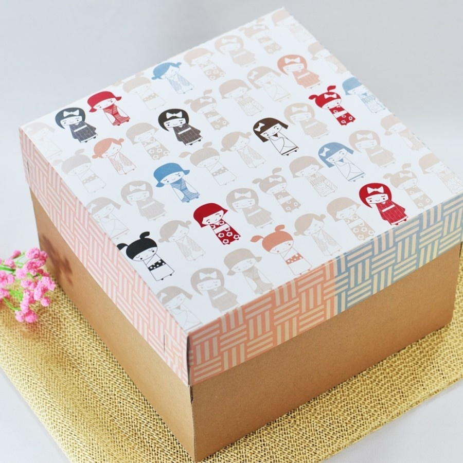 Jual ( 5 Pcs ) Box Packaging Cookies Dus Hampers Kue Kering Edisi Kawai ...