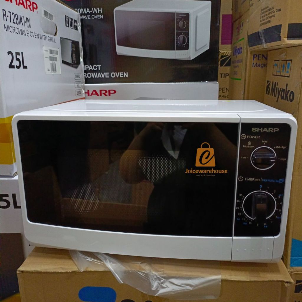 Jual RK MICROWAVE SHARP R-220MA-WH 20 LITER | Shopee Indonesia