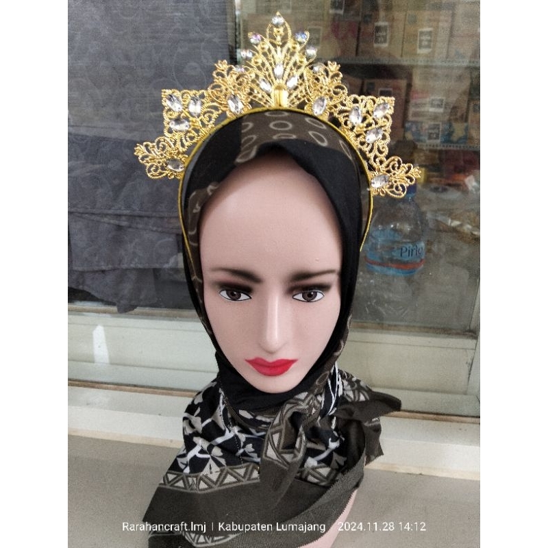 Jual (style 142) bando tari adat simple/mahkota minimalis | Shopee ...