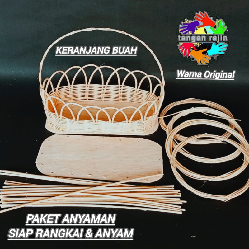 Jual PAKET ANYAMAN ROTAN LENGKAP SIAP RANGKAI DAN ANYAM BENTUK ...