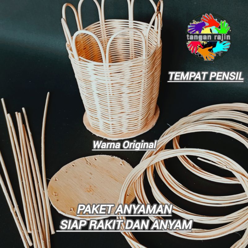 Jual PAKET KOMPLIT BAHAN ANYAMAN ROTAN SIAP RANGKAI DAN ANYAM BENTUK ...