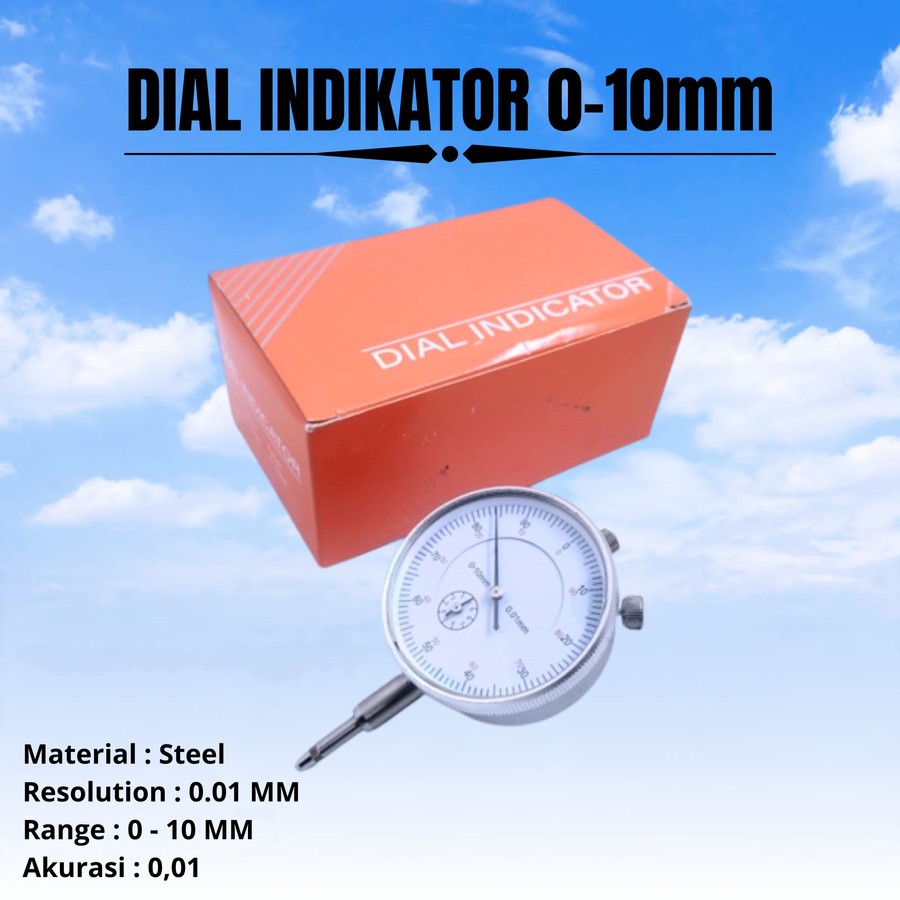 Jual Dial indikator 0-10mm 0.01mm dial indicator dial gauge akurat | Shopee Indonesia