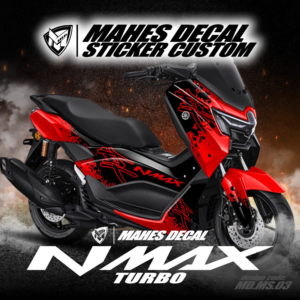 Jual (COD) Decal Sticker Yamaha NMAX TURBO - Stiker NMAX NEW 2024 Full ...