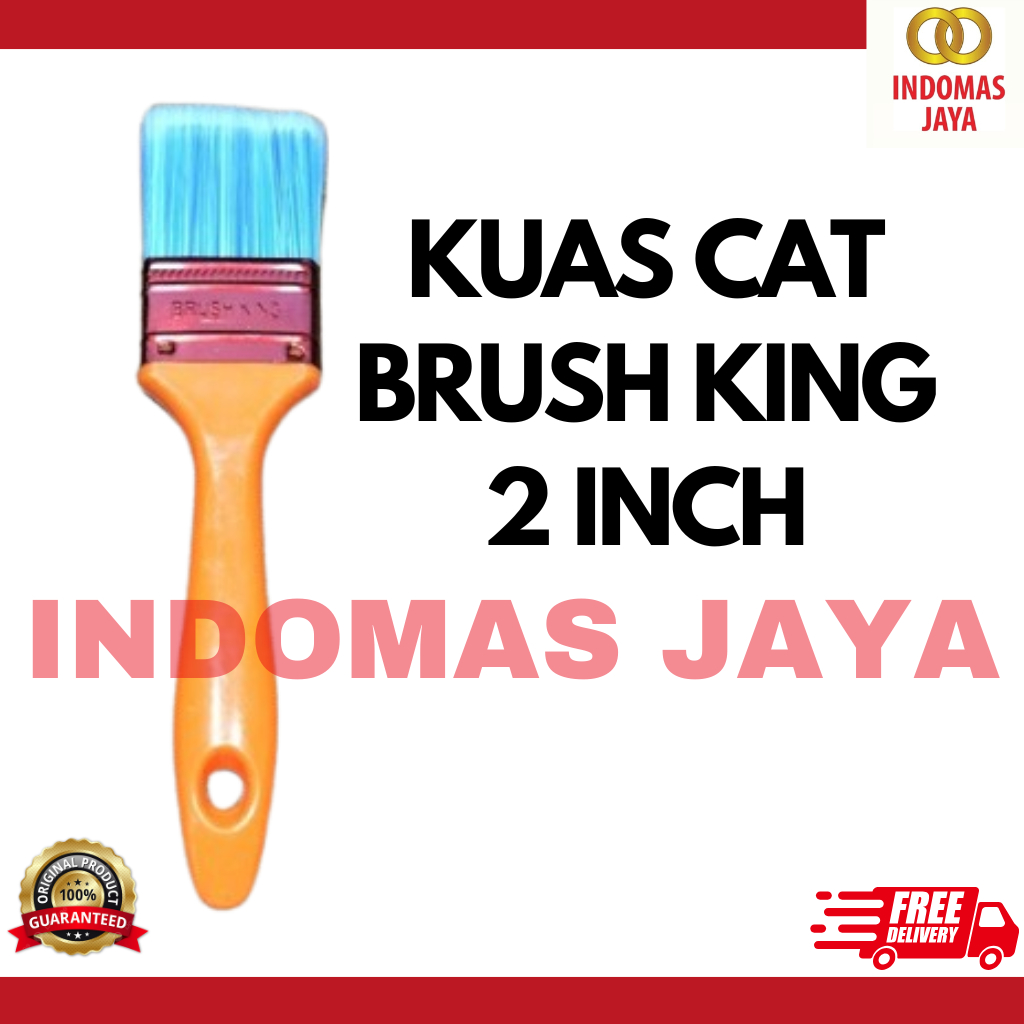 Jual KUAS NYLON 2" TEBAL HALUS / KOAS CAT 2 INCH BRUSH KING 555 NILON 5 ...