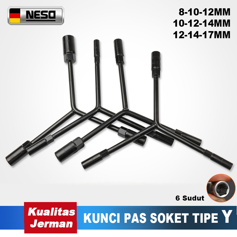 Jual NESO Kunci Sok Y 8/10/12/14/17 mm BISA COD Kunci pas soket ...