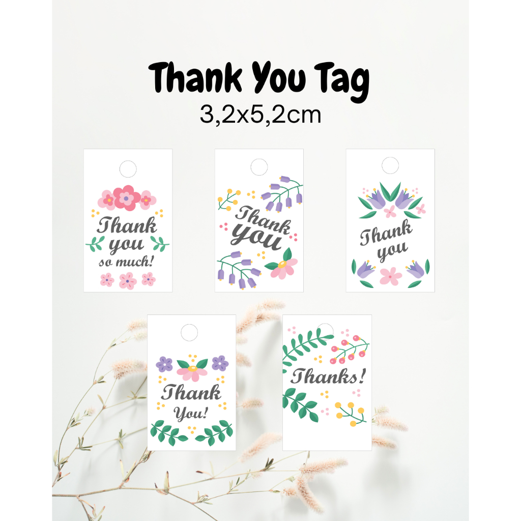 Jual Thank You Tag Kartu Ucapan | Shopee Indonesia