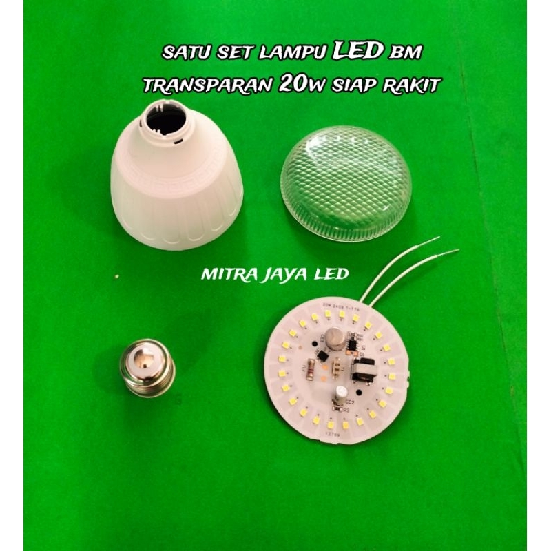 Jual satu set lampu LED BM transparan siap rakit 20-30-40-50w barang yg ...