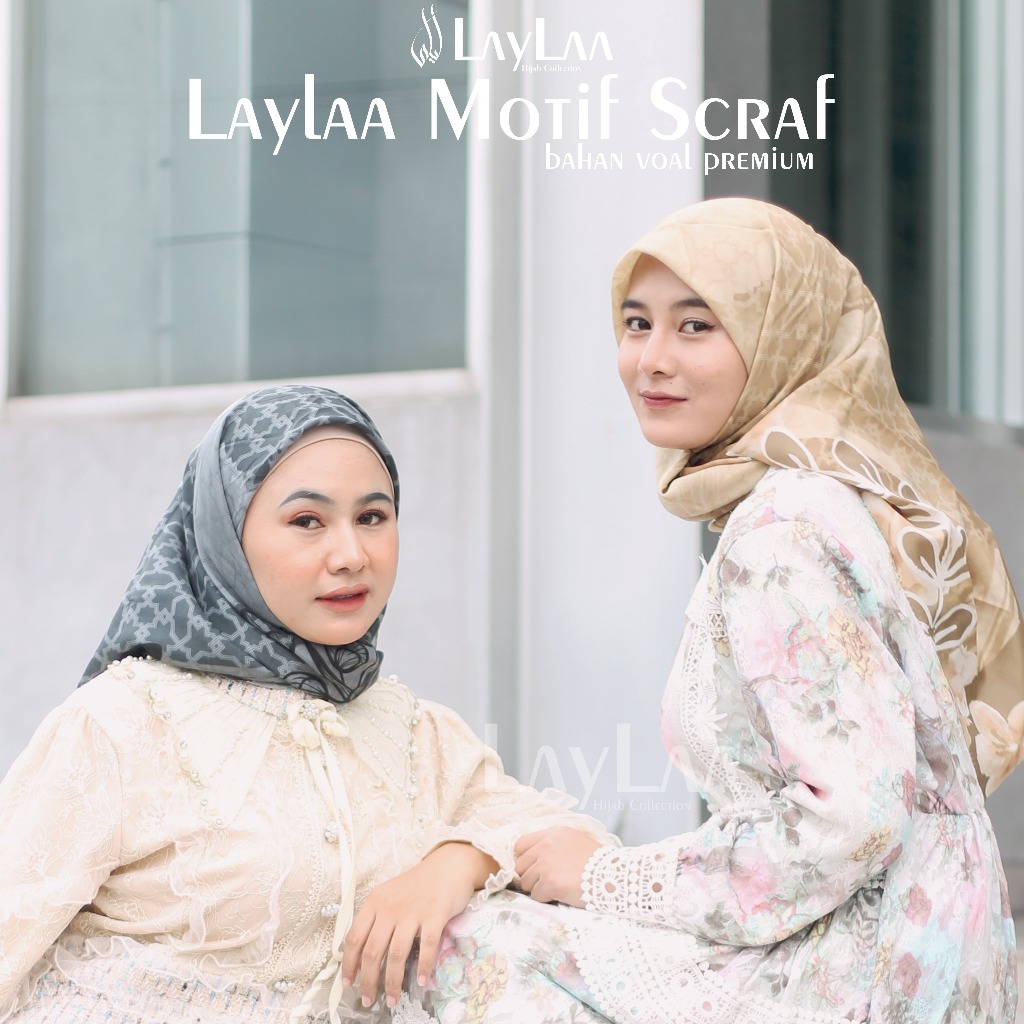 Jual LAYLAA HIJAB - Laylaa Series - Kerudung Scraft / Hijab Segi Empat ...