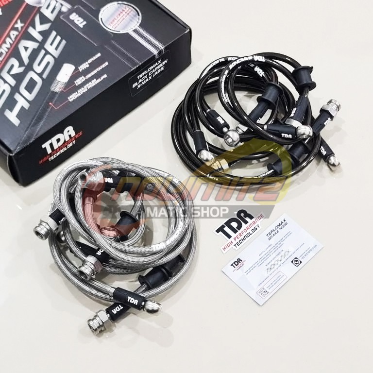 Jual Selang Rem TDR Racing Teflomax Depan Belakang Yamaha XMAX | Shopee ...