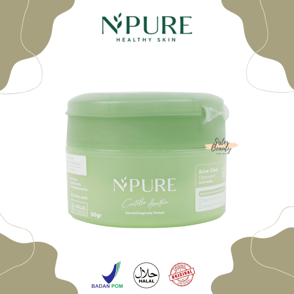 Jual SisterBeauty - Npure Centella Asiatica Acne Clear Chocomint Clay ...