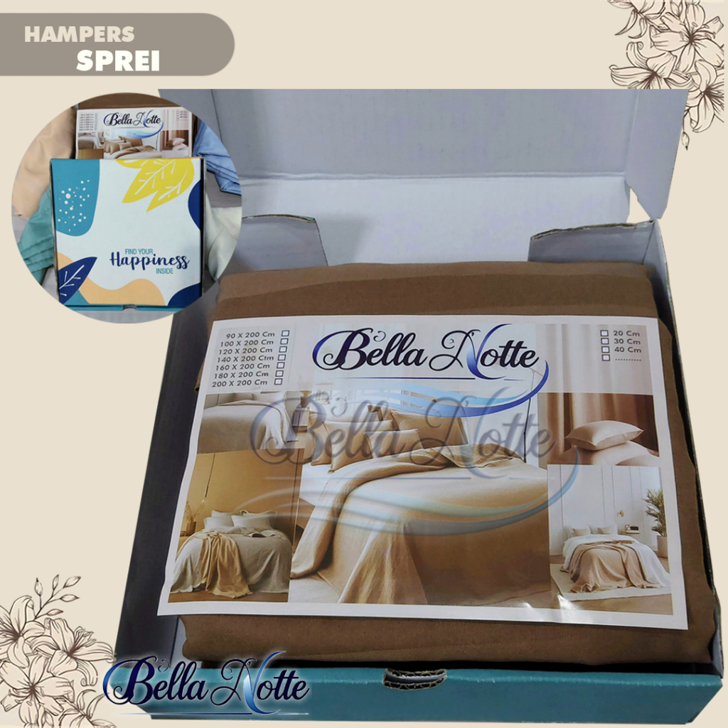 Jual Hampers Sprei Set Bella Notte Tinggi 30 Micro Bamboo Motif Salur ...