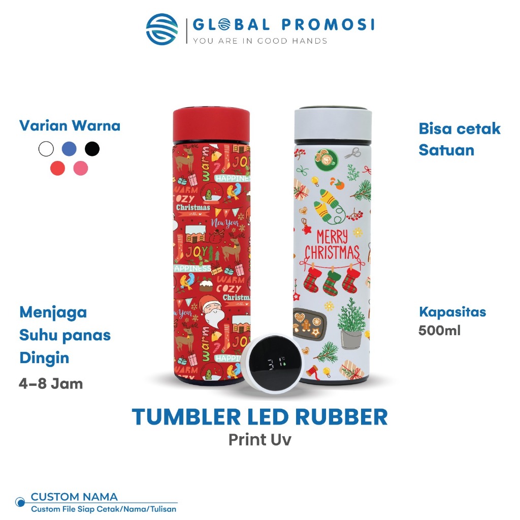 Jual Custom Tumbler LED Doff Print UV Cetak Full Color Murah Souvenir ...