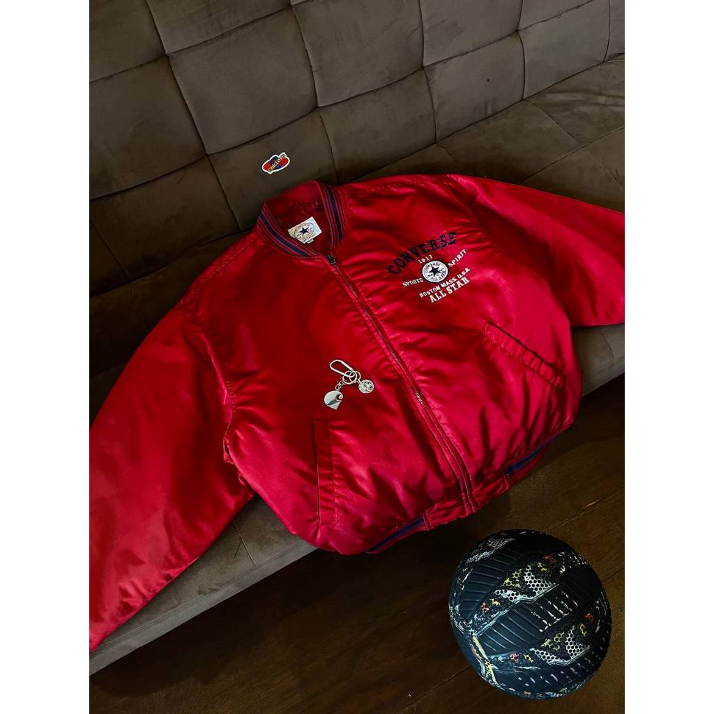 Jual Crewneck Bomber Convers All Star Second Preloved | Shopee Indonesia
