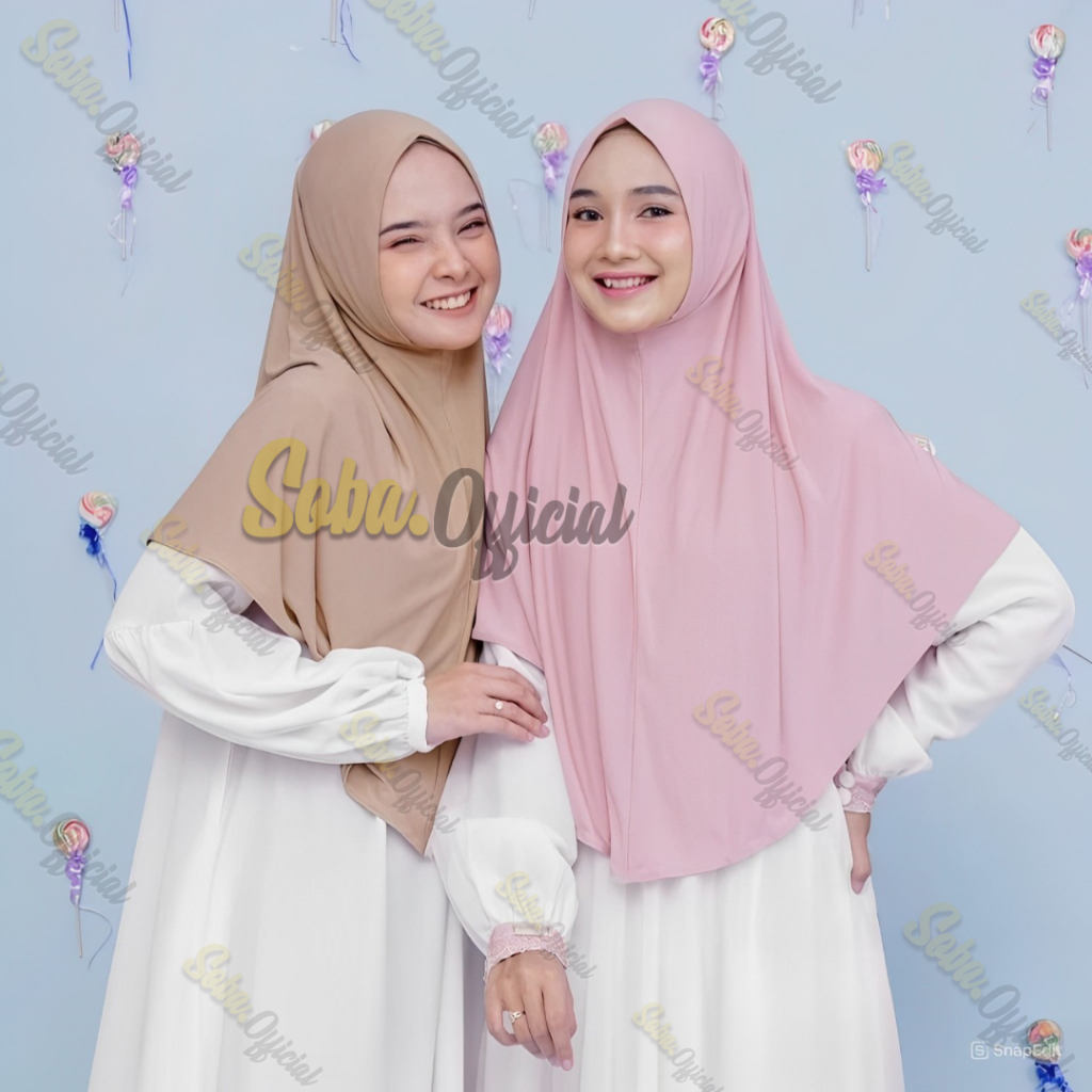 Jual SOBAA HIJAB - Jilbab Bergo Malay Non Pet Syari Khimar Daily Jersey Premium Size XL | Shopee ...