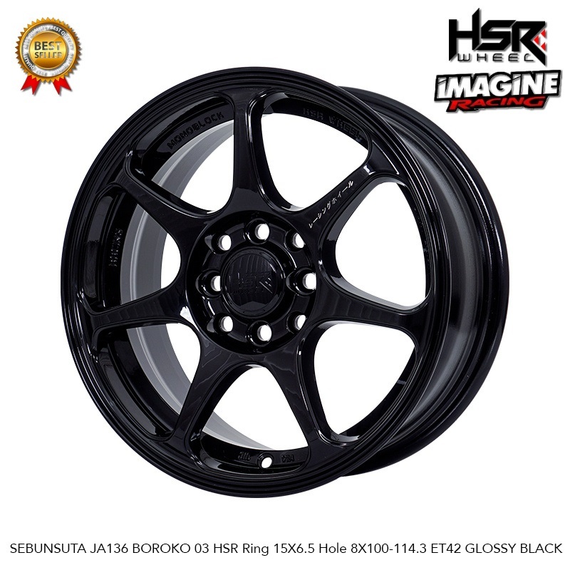 Jual Velg racing mobil ring 15 avanza livina brio sigra agya pcd 4x100-114,3 Hsr sebunsuta ...