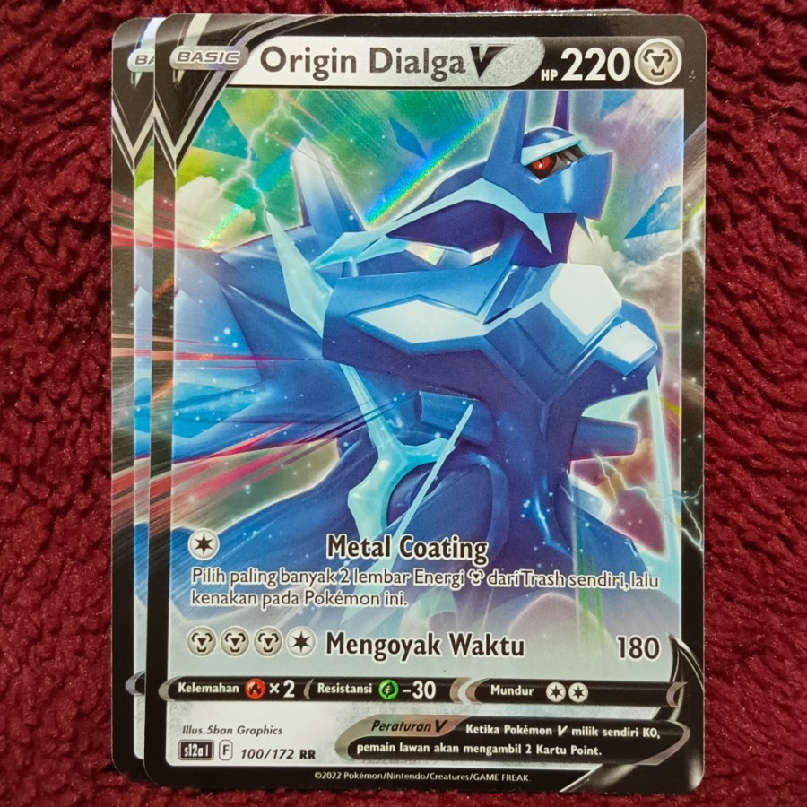Jual Origin Dialga V RR s10d - Pokemon TCG Indonesia foil holo | Shopee ...