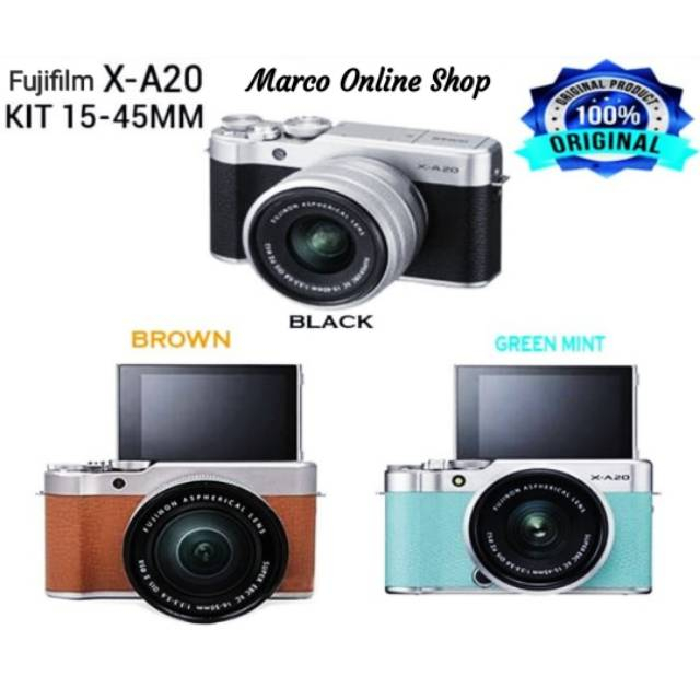 Jual Fujifilm X-A20 Kit 16-50mm / fuji xa20 kit Kamera Digital Mirrorless (ORI) | Shopee Indonesia