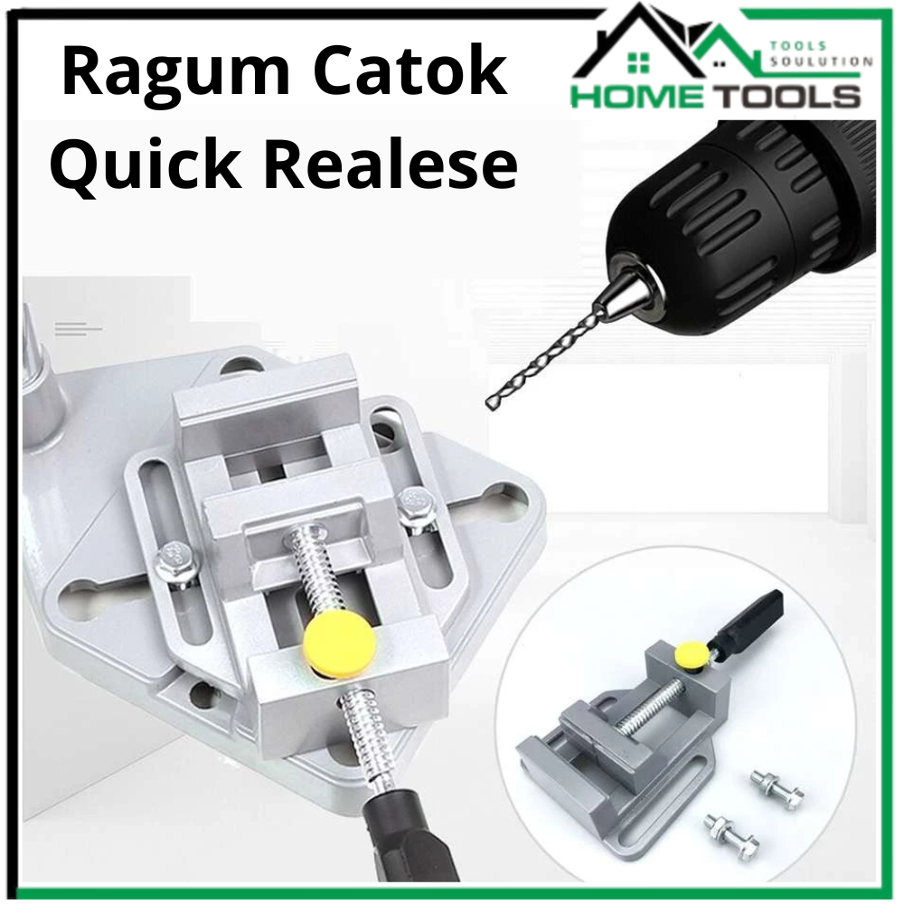 Jual Ragum Catok Bor Duduk Quick Realese Penjepit Kayu Pertukangan Alat ...