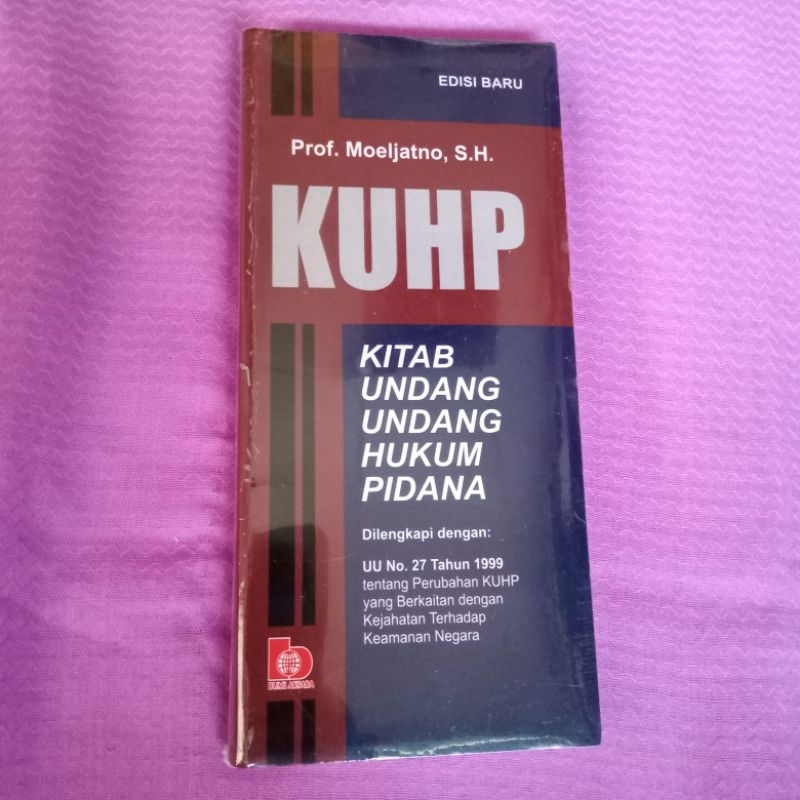 Jual kitab KUHP moeljatno | Shopee Indonesia