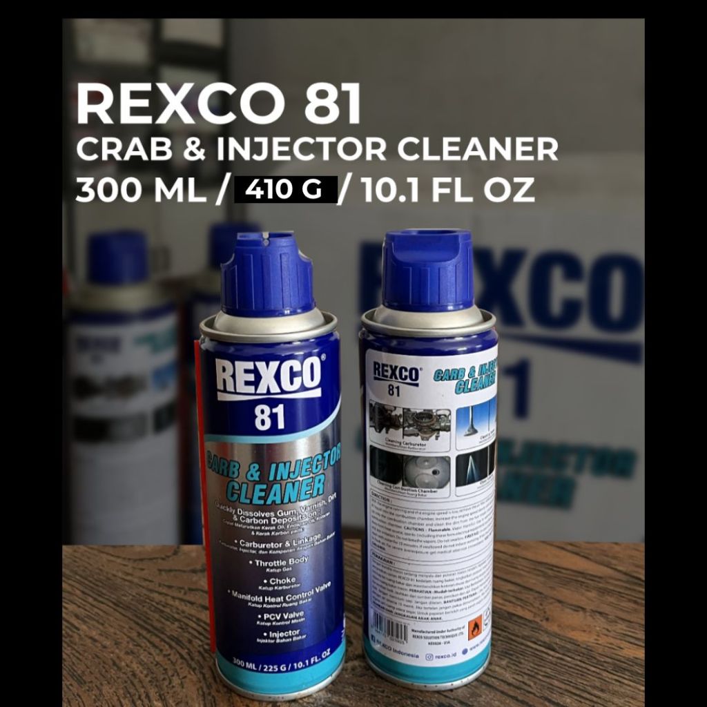 Jual REXCO 81 CARB & INJECTOR CLEANER TERSEDIA 300ml & 500ml | Shopee ...