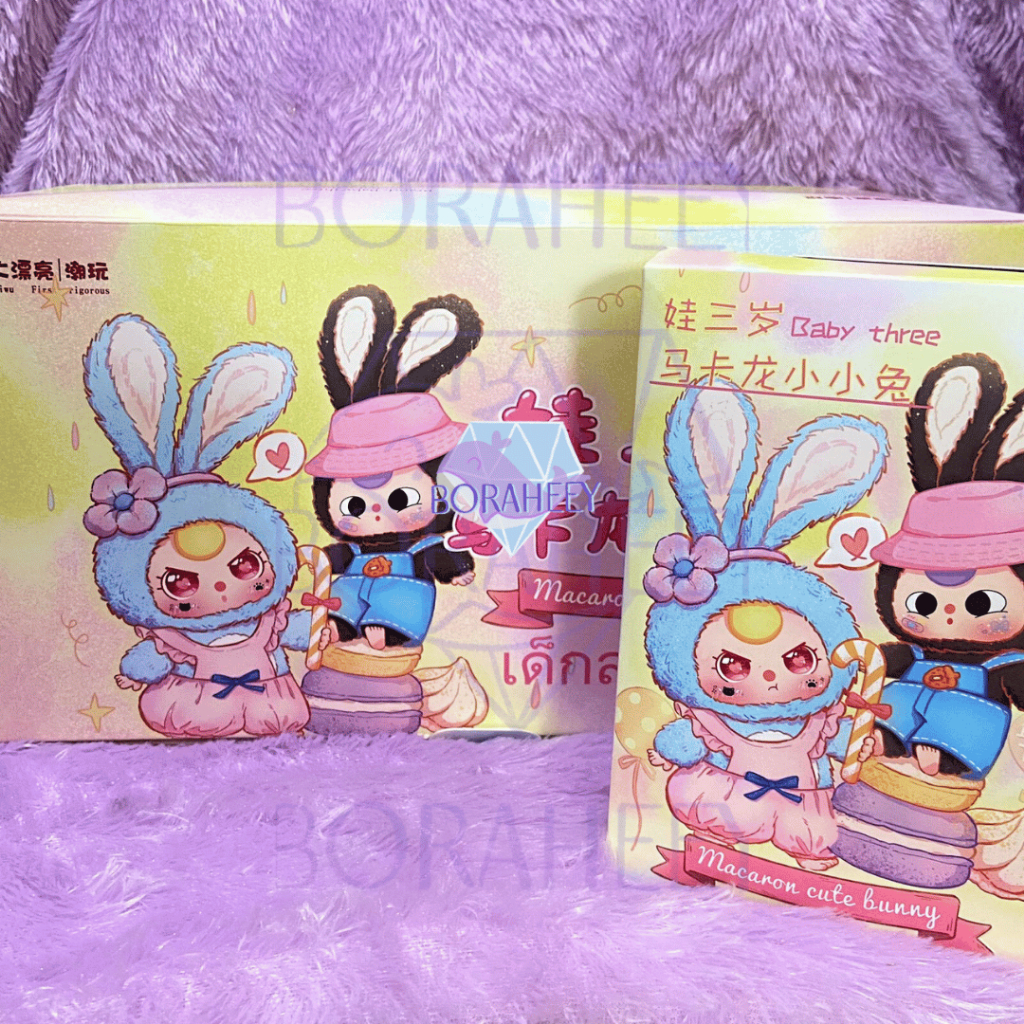Jual [READY] OFFICIAL BABY THREE MACARON CUTE BUNNY ORIGINAL | Shopee ...