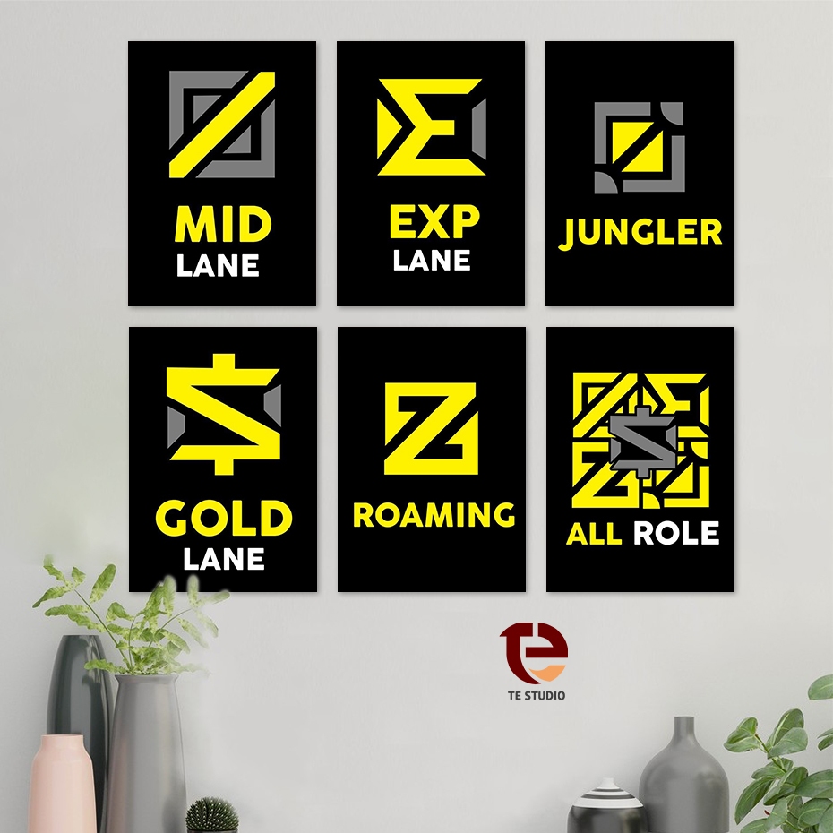 Jual Poster Kayu Gambar Role Game Mobile Legend Wall Decor Hiasan ...