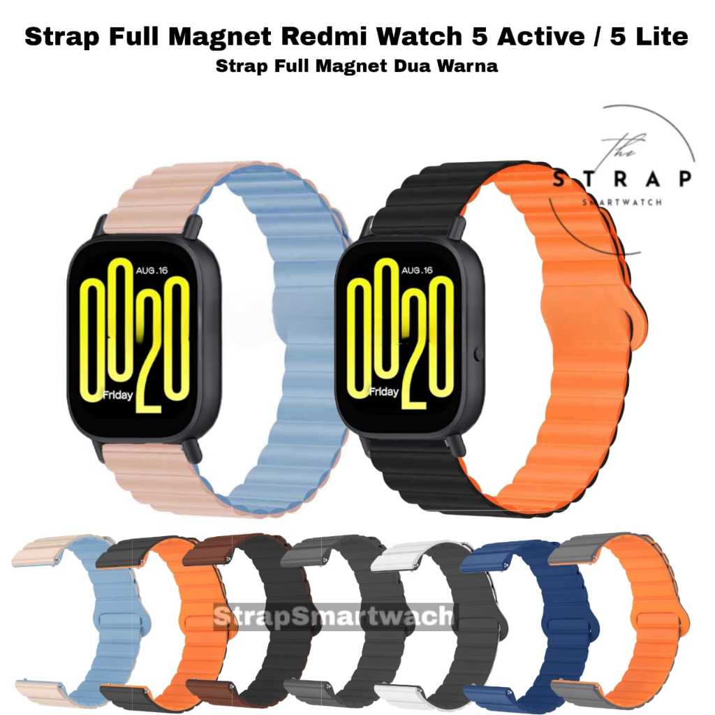 Jual Strap Redmi Watch 5 Active / 5 Lite Strap Full Magnet 2 in 1 Model ...