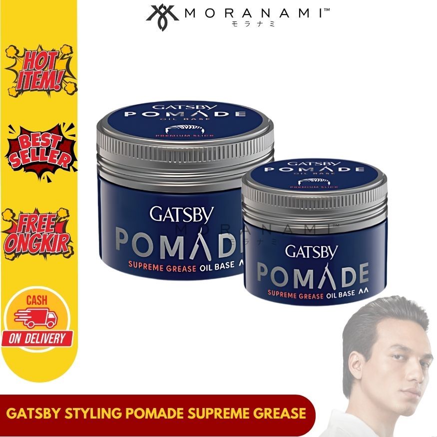 Jual GATSBY Styling Pomade Supreme Grease Pomade Minyak Rambut Oil Base ...