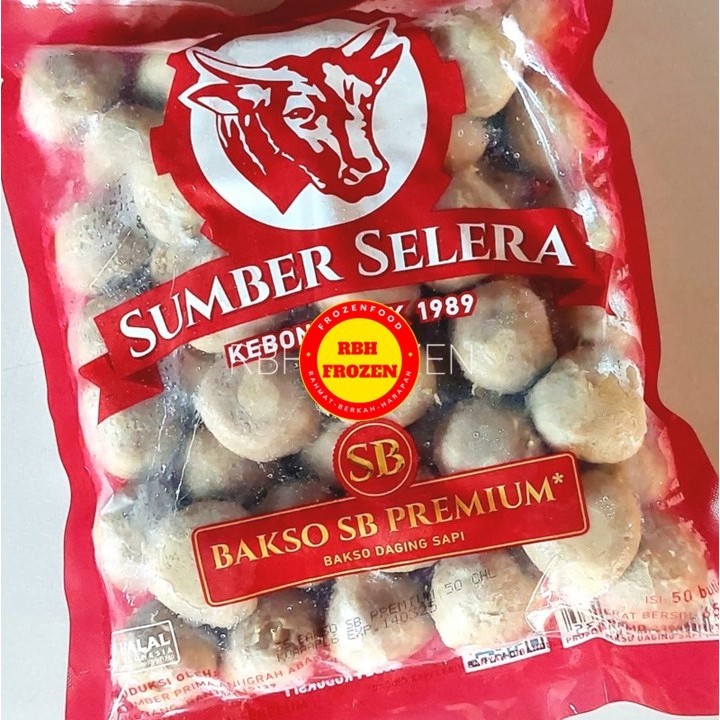 Jual Bakso Premium Daging Sapi / Baso / Bakso SB Premium Sumber Selera Kebon Jeruk Isi 50's 650 ...