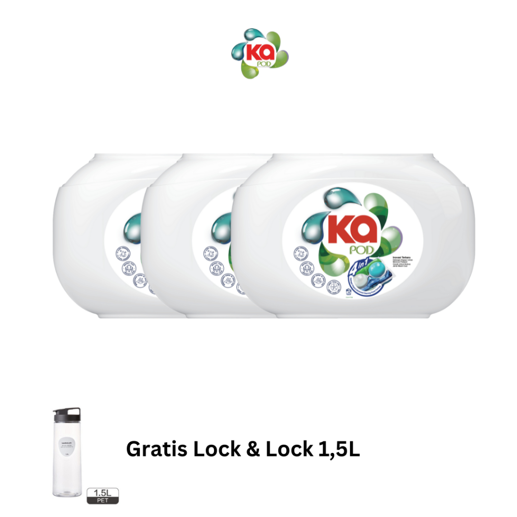 Jual Ka Pod Detergen Kapsul 4in1 - Advanced Cleaning Power Formula ...