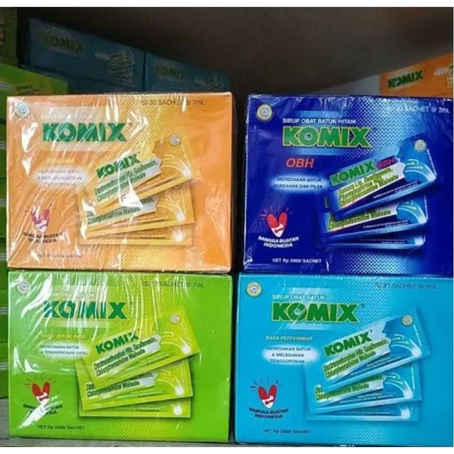 Jual Komix Obat Batuk All Varian ( 1 Box isi 30 Pcs ) | Shopee Indonesia