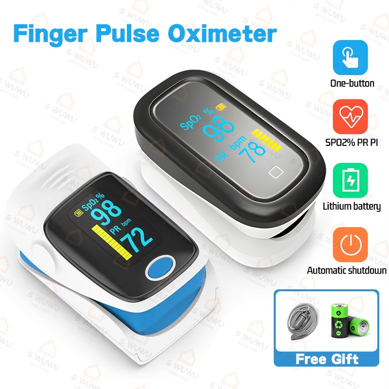Jual Oximeter fingertip Oxymeter saturasi pengukur kadar oksigen spo2 ...
