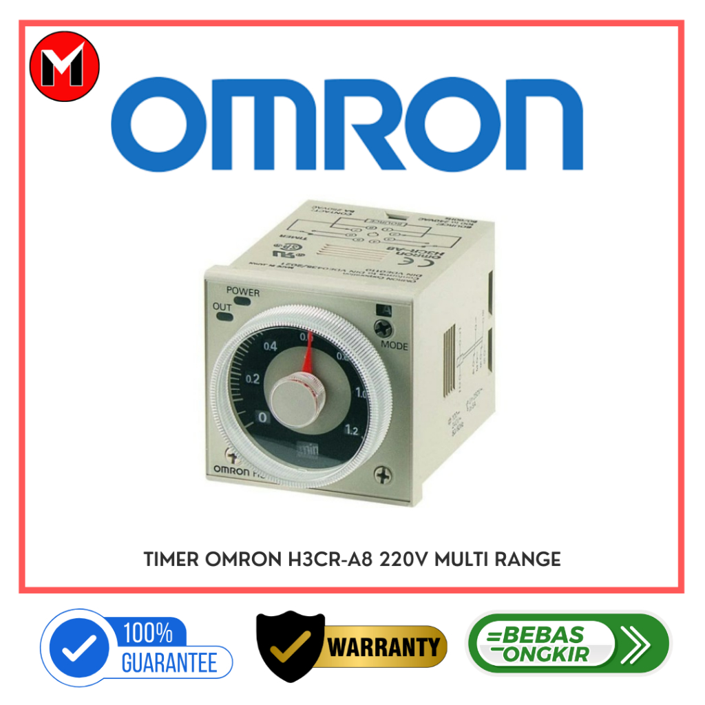 Jual TIMER OMRON H3CR-A8 220V MULTI RANGE ORIGINAL | Shopee Indonesia