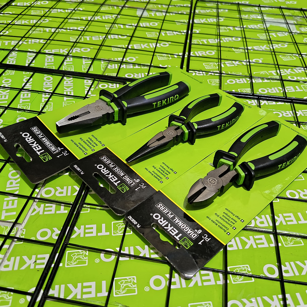 Jual Tang Set tekiro 3 Pcs / Tang kombinasi 7 Inch + Tang Potong 6 Inch ...