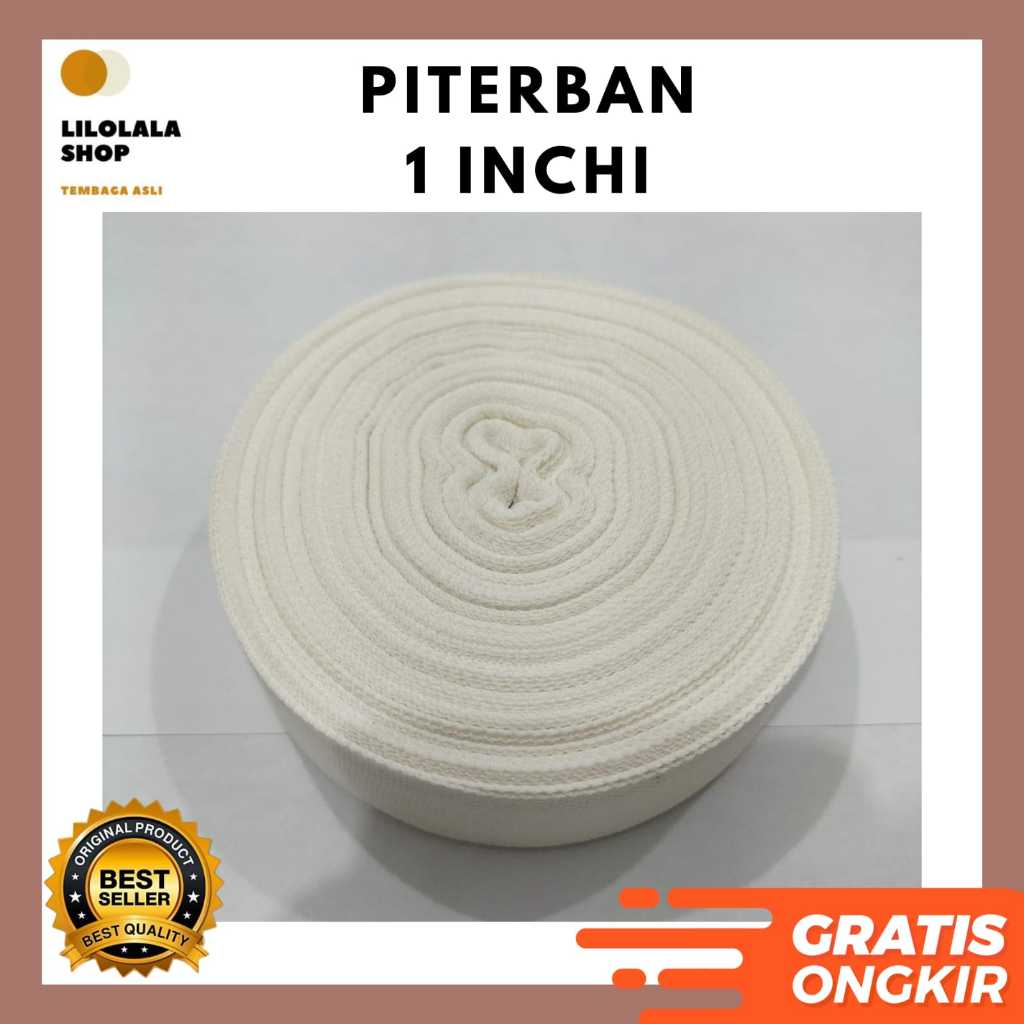 Jual Piterban 1 inchi Pita Tali piterban gulung dinamo 2,5 cm | Shopee ...