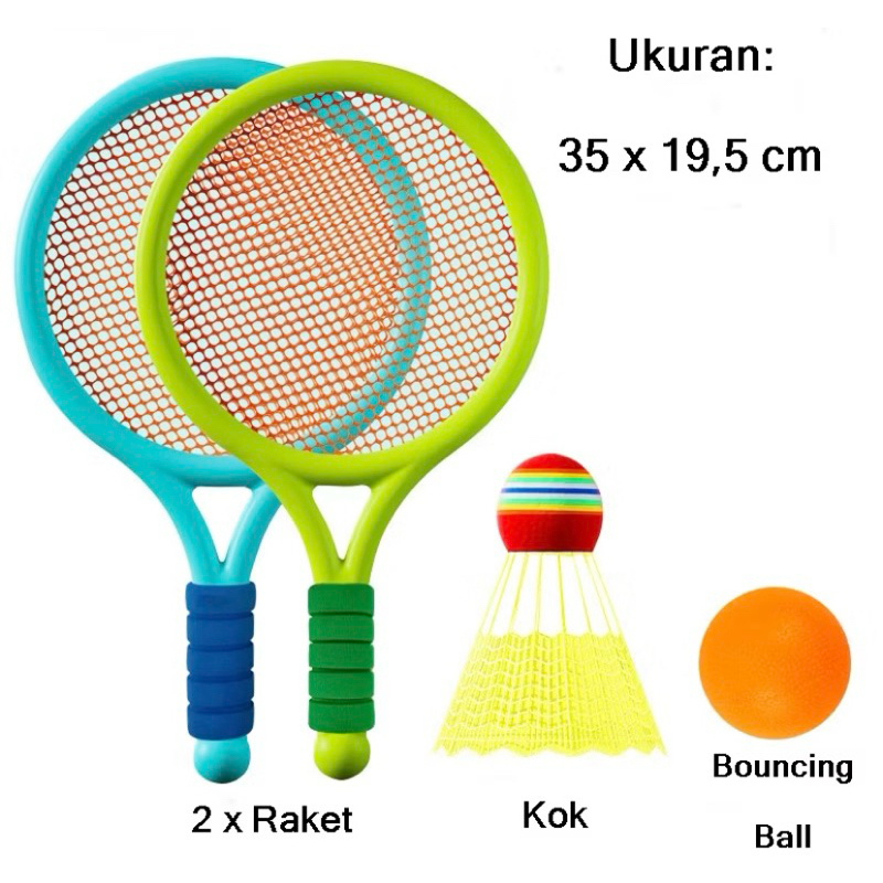 Jual raket tenis anak free kok , free bola/raket anak/raket bulutangkis ...